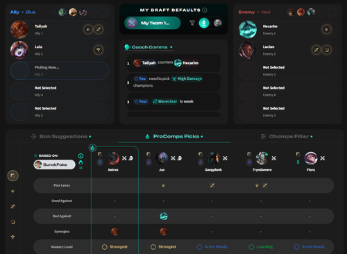 ProComps.gg l Best drafting app for League of Legends