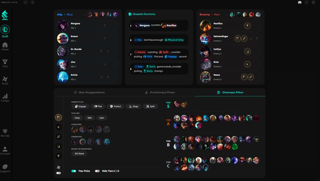 ProComps.gg l Best drafting app for League of Legends