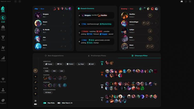 ProComps.gg l Best drafting app for League of Legends