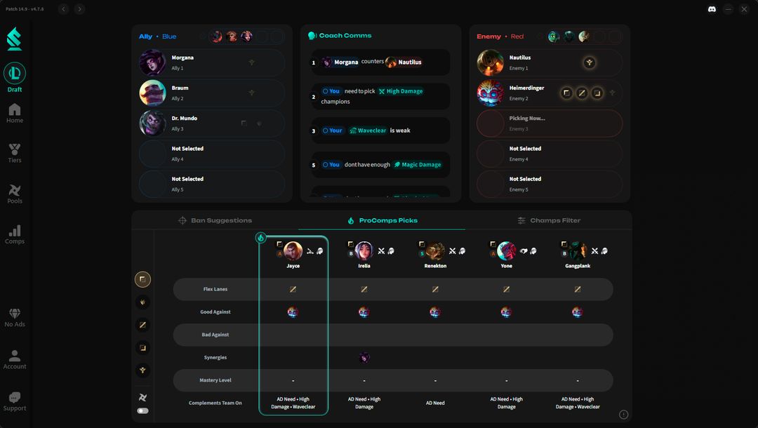 ProComps.gg l Best drafting app for League of Legends