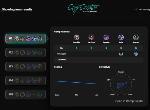 ProComps.gg l Best drafting app for League of Legends