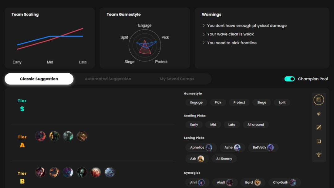ProComps.gg l Best drafting app for League of Legends